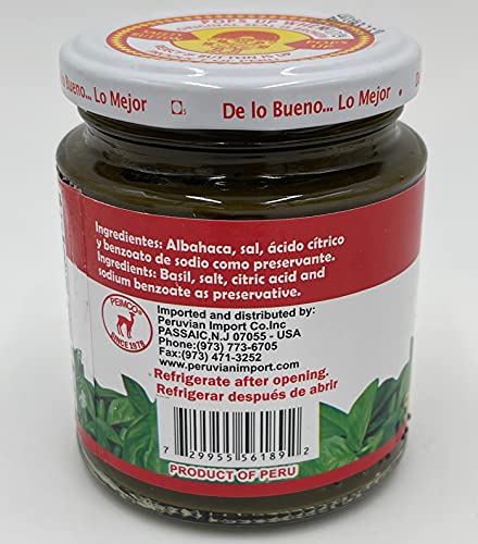 Basil Paste 7.5 oz (213 g) - Inca's Food ALBAHACA PASTA – PAISANAS